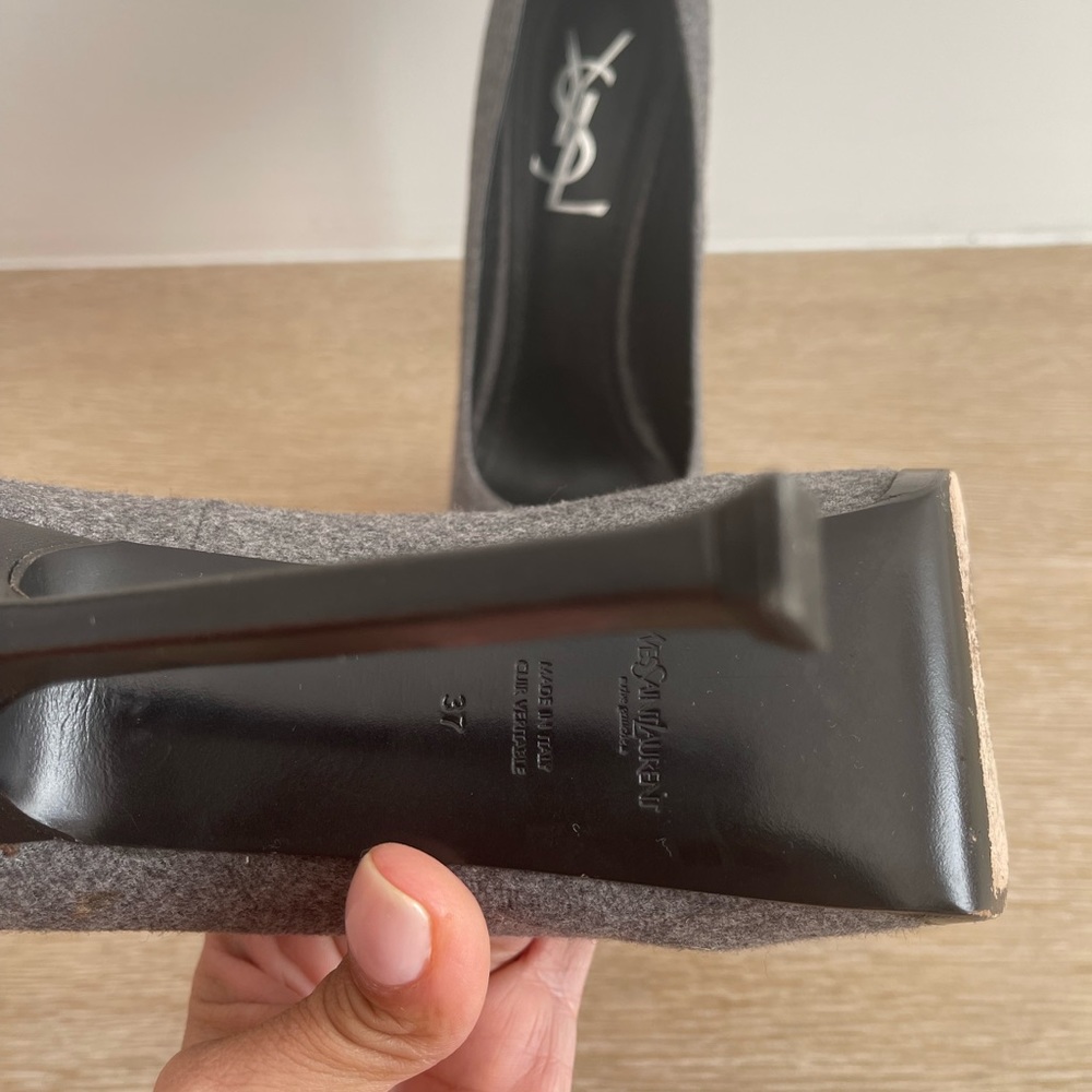 Ysl Fabric Platform High Heel Sexy Pumps. Size 37. - Gem